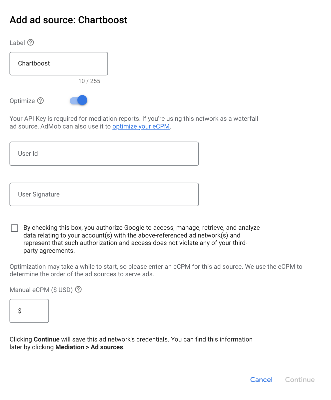 Integrate Chartboost with mediation | Android | Google for Developers