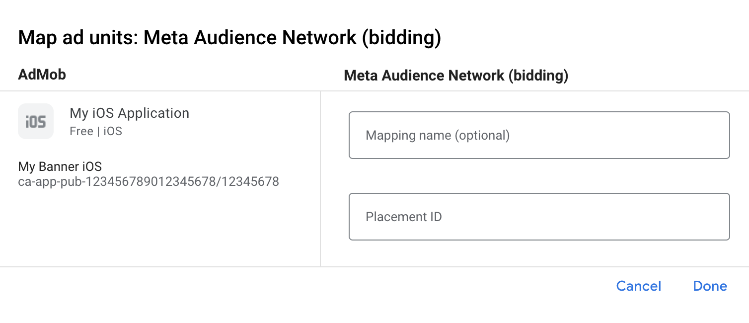 Integrate Meta Audience Network with bidding | iOS | Google for Developers