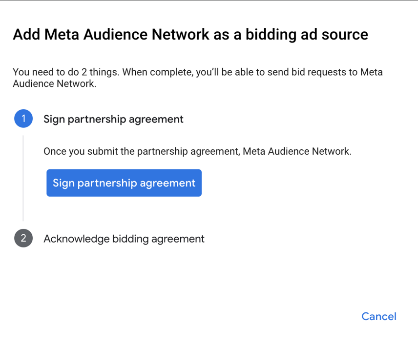 Integrate Meta Audience Network with bidding | Android | Google for Developers