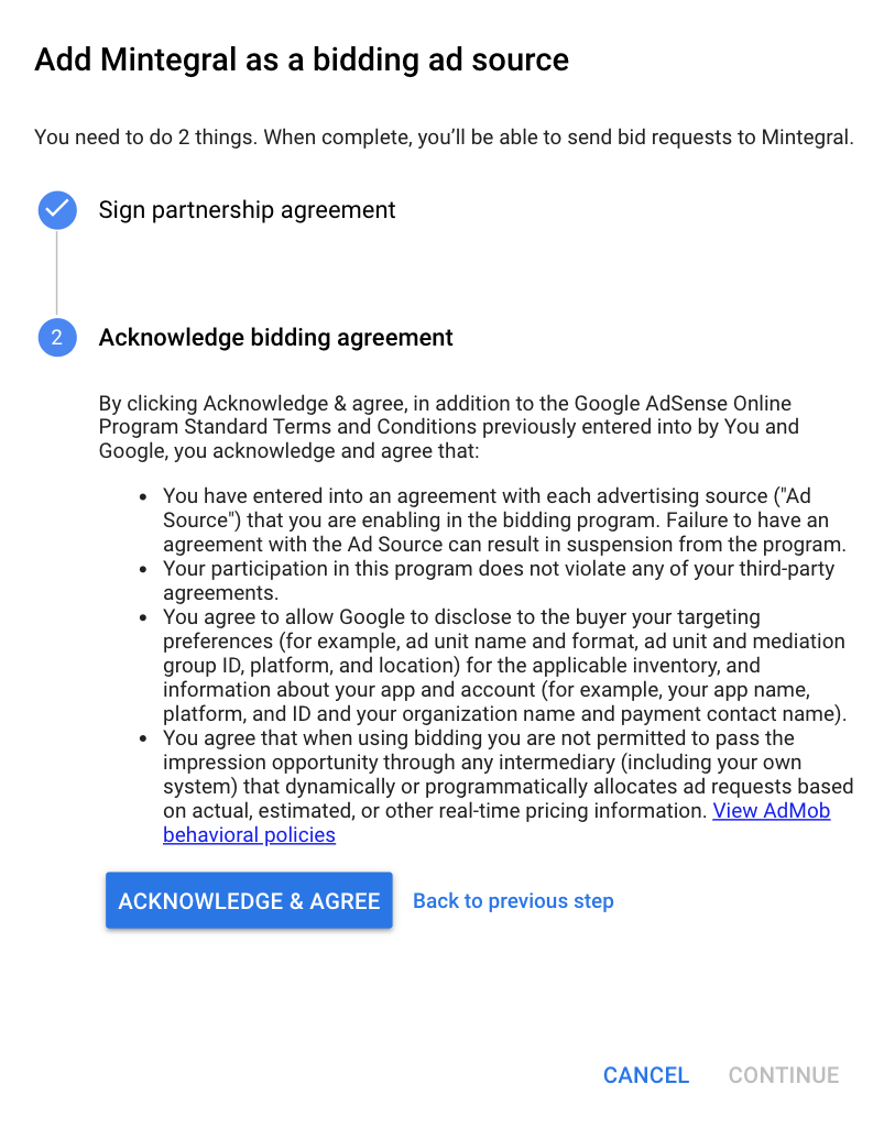 Integrate Mintegral with mediation | Android | Google for Developers