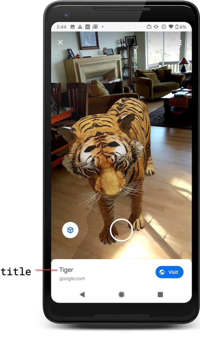 Using Scene Viewer to display interactive 3D models in AR from an ...
