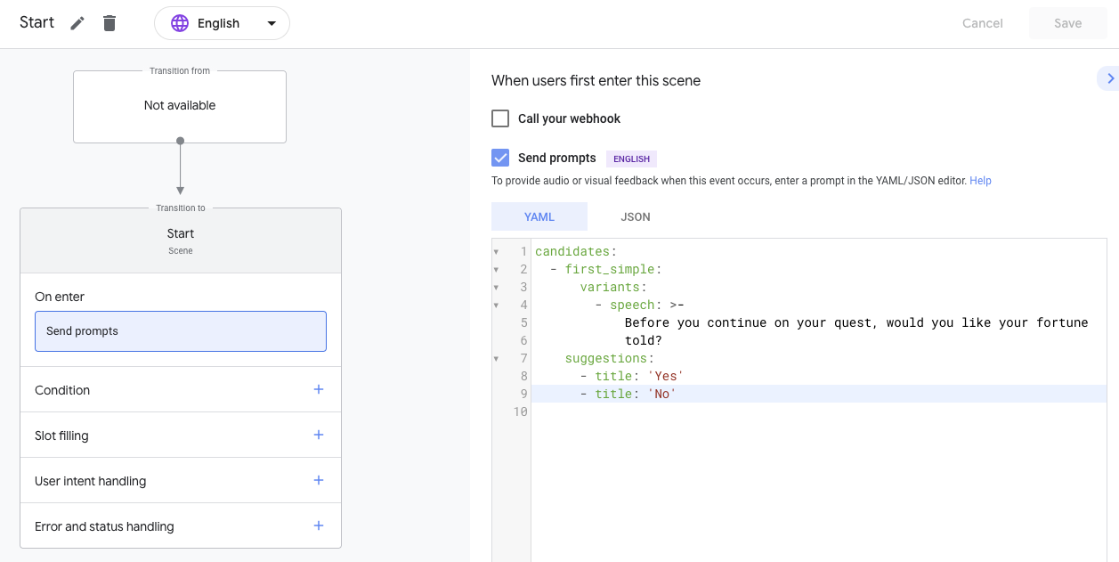 Build Actions for Google Assistant using Actions Builder (Level 1) | Google Developers