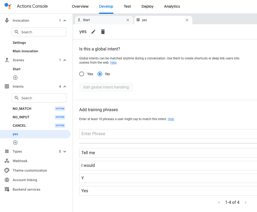 Build Actions for Google Assistant using Actions Builder (Level 1 ...