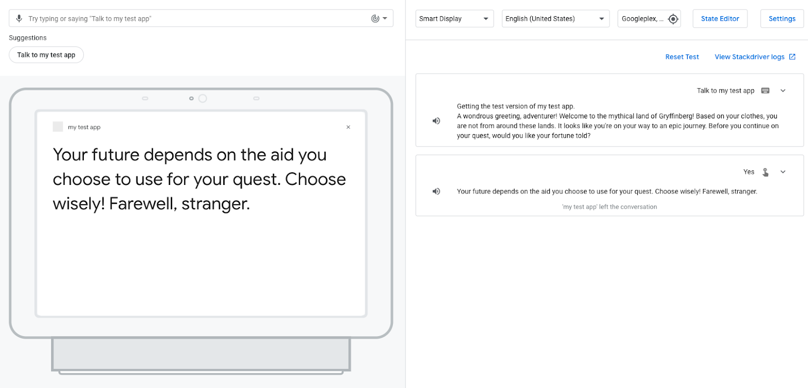 Build Actions for Google Assistant using Actions Builder (Level 1 ...