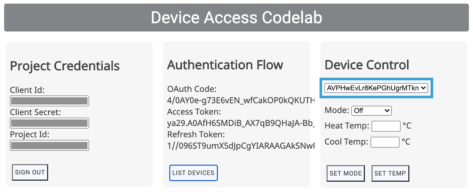 Building a Device Access Web Application | Google Developers