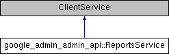 admin: google_admin_admin_api::ReportsService Class Reference