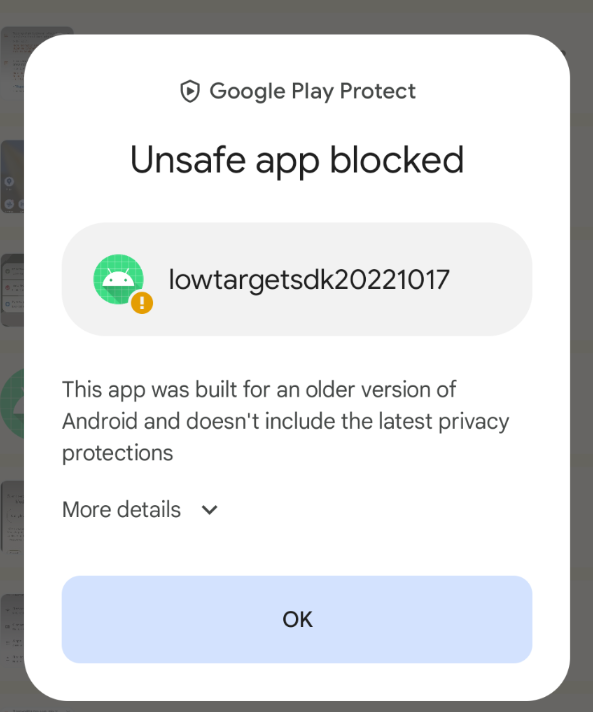 Google Play プロテクトの警告に関するデベロッパー ガイダンス | Play Protect | Google for Developers