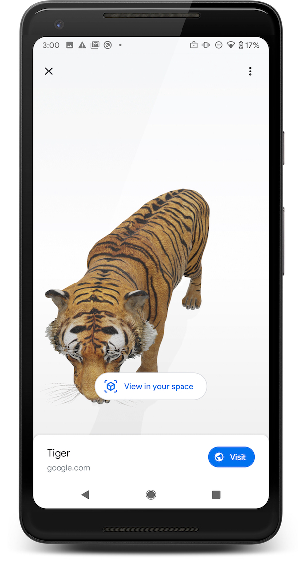 Menggunakan Scene Viewer untuk menampilkan model 3D interaktif dalam AR dari aplikasi atau ...