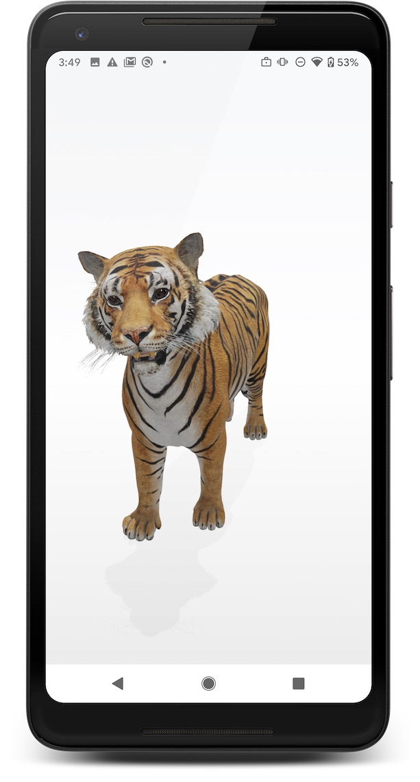 Using Scene Viewer to display interactive 3D models in AR from an ...