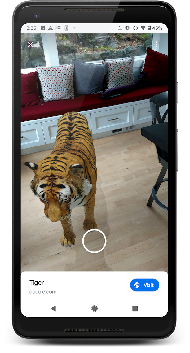 Using Scene Viewer to display interactive 3D models in AR from an ...