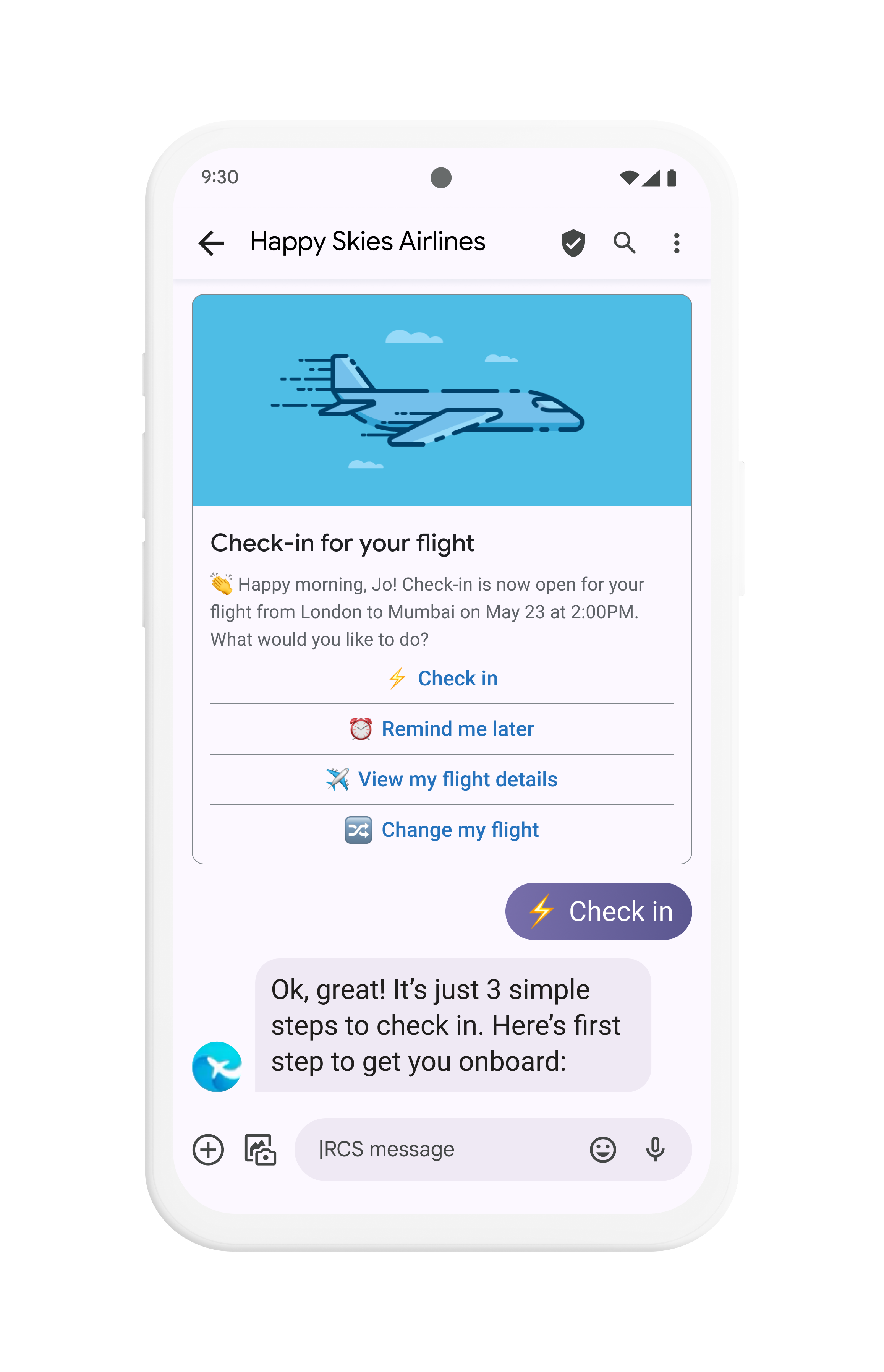 Prácticas recomendadas | RCS Business Messaging Developer Docs | Google for Developers