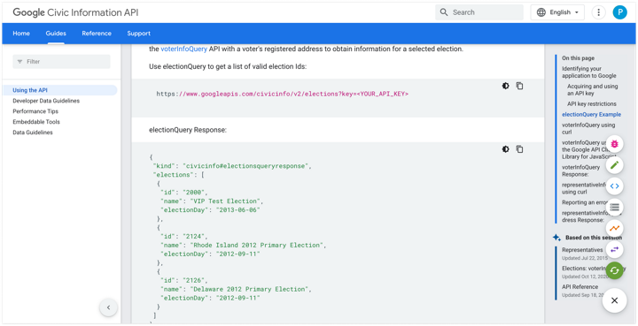 Civic Information API | Google for Developers
