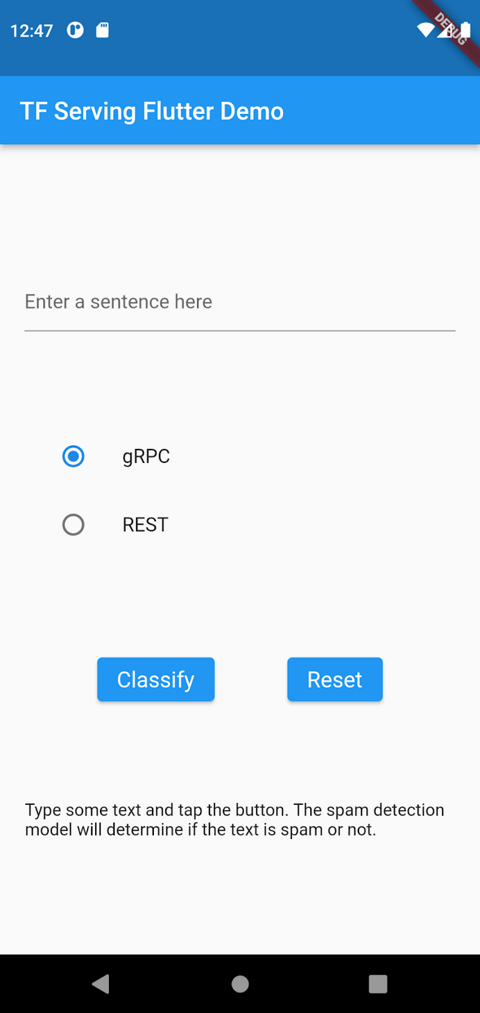 Create a Flutter app to classify texts | Google for Developers