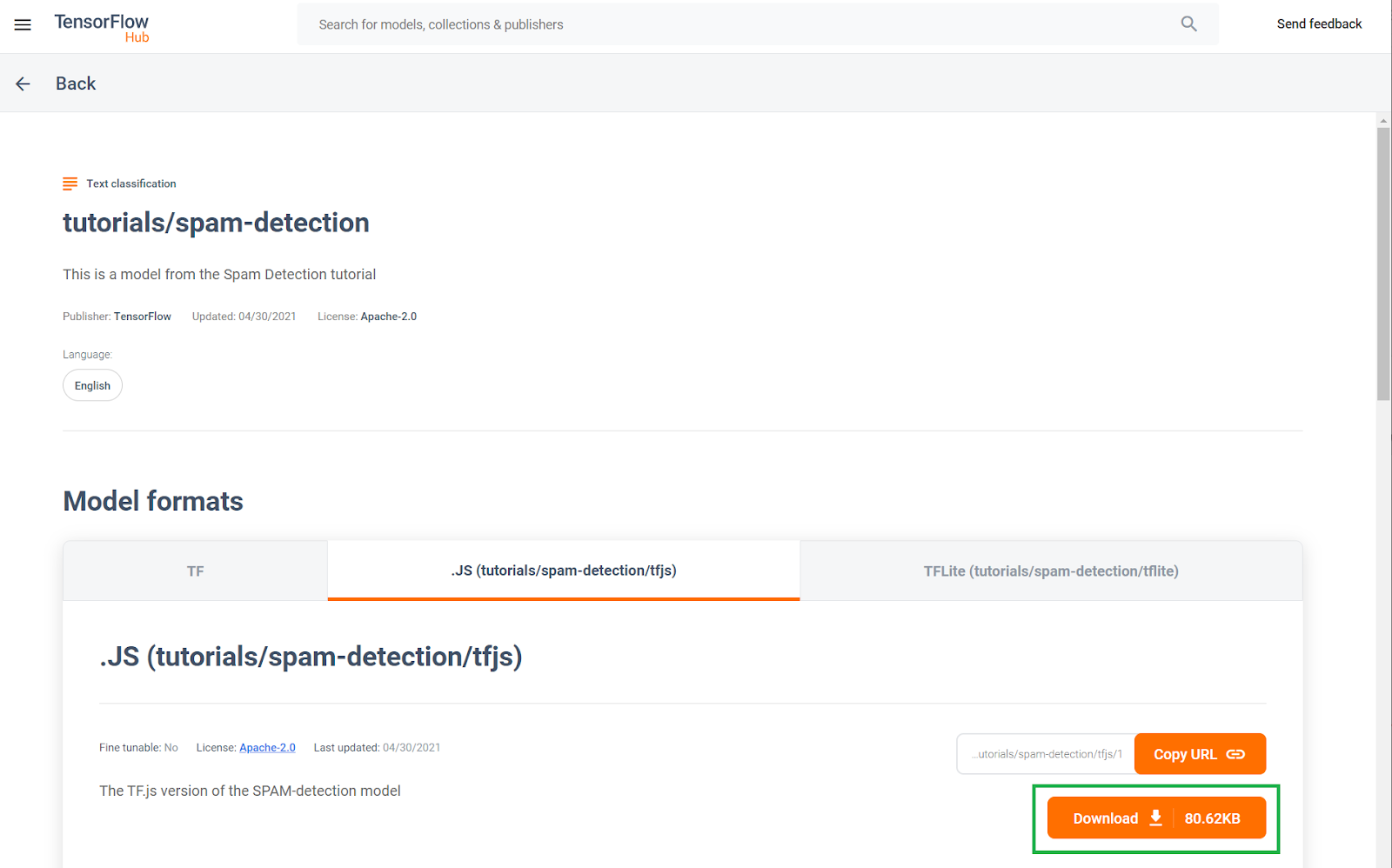 TensorFlow.js: Build a comment spam detection system | Google for Developers