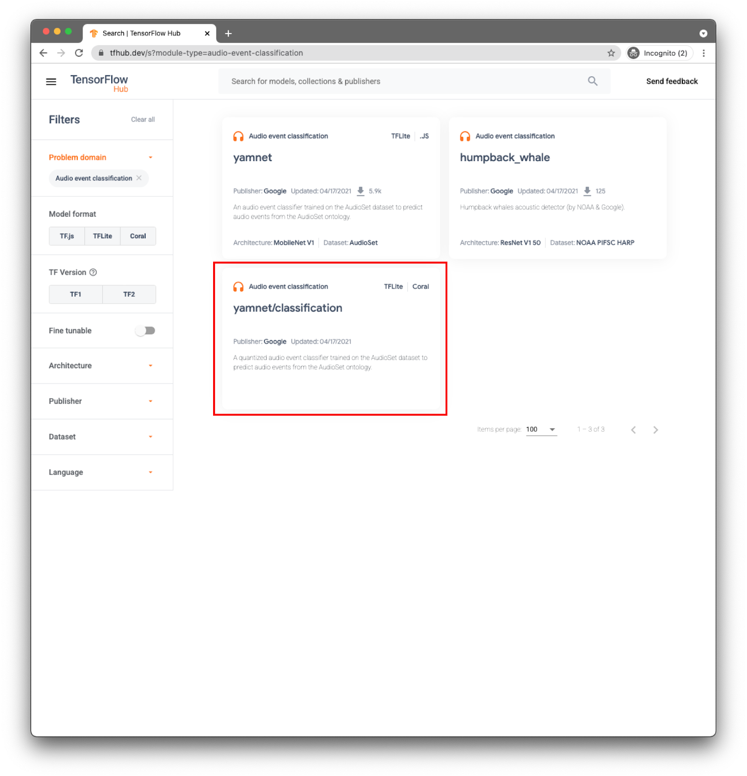 Create a basic app for audio classification | Google for Developers