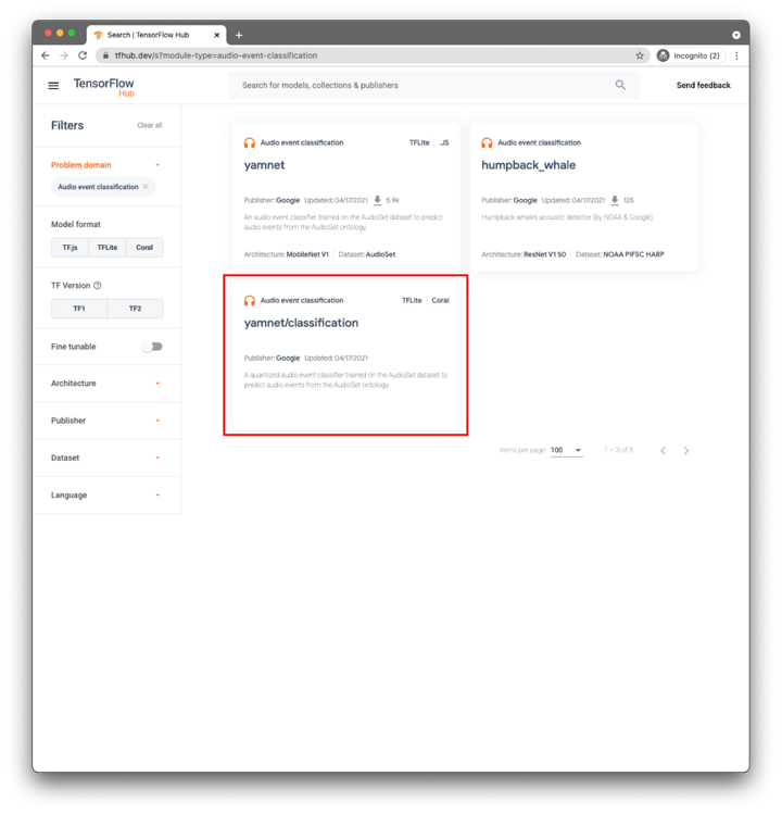Create a basic app for audio classification | Google for Developers