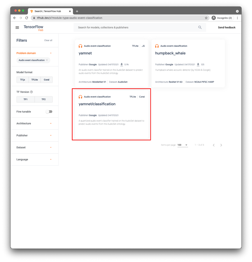 Create a basic app for audio classification | Google for Developers