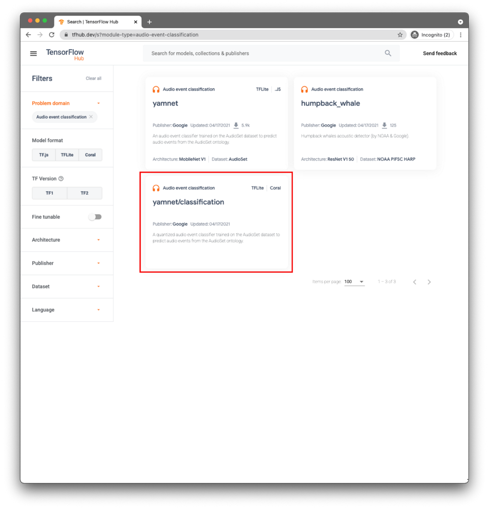 Create a basic app for audio classification | Google for Developers