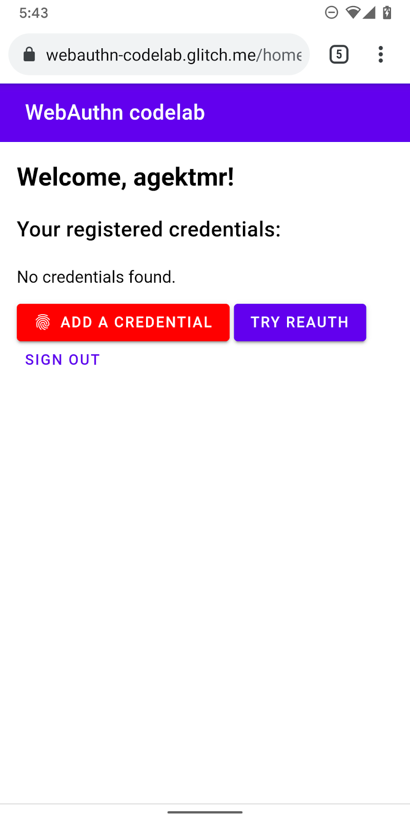 Build your first WebAuthn app | Google for Developers