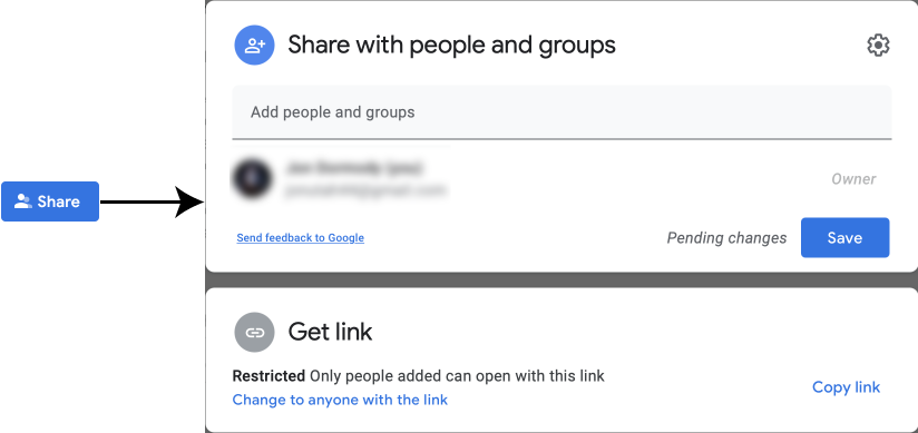 Display The Sharing Dialog Drive API Google Developers