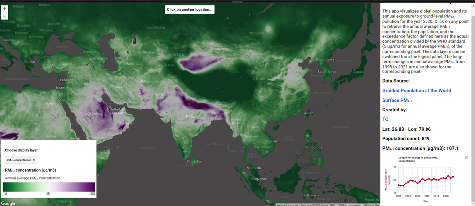 Creating Web Apps | Google Earth Engine | Google for Developers