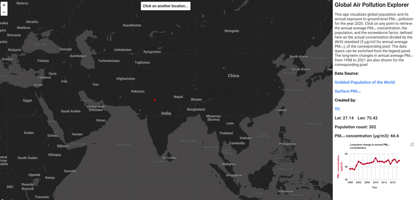 Creating Web Apps | Google Earth Engine | Google for Developers