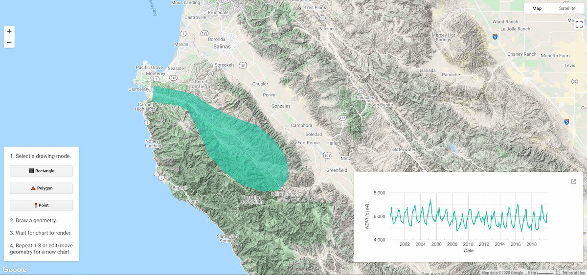 Interactive Region Reduction App | Google Earth Engine | Google for ...