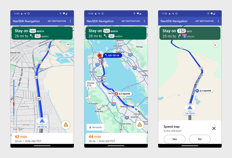 Documentation sur Google Maps Platform | Google Navigation SDK for Android | Google for Developers