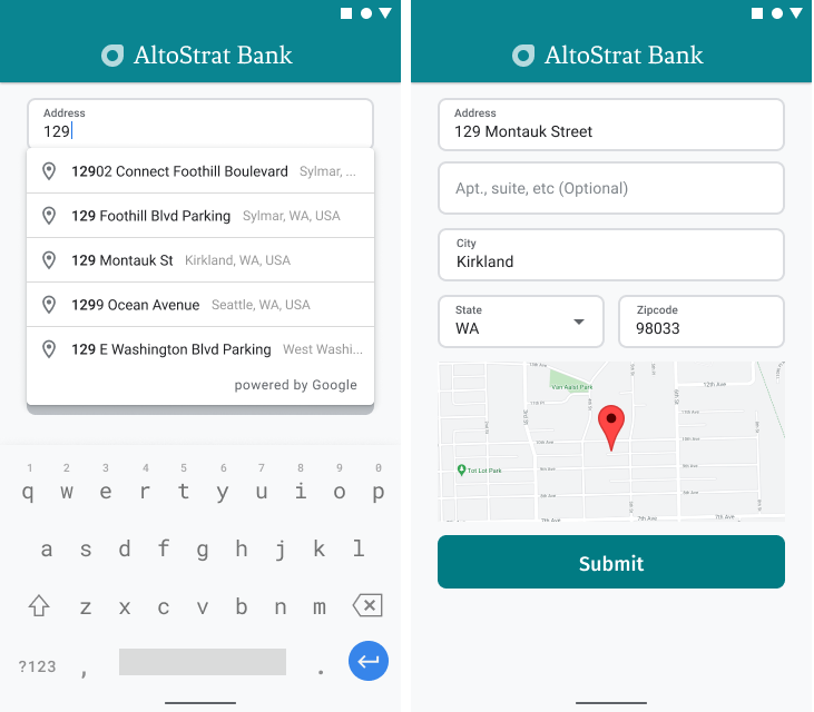 Add Place Autocomplete To An Address Form Places SDK For Android