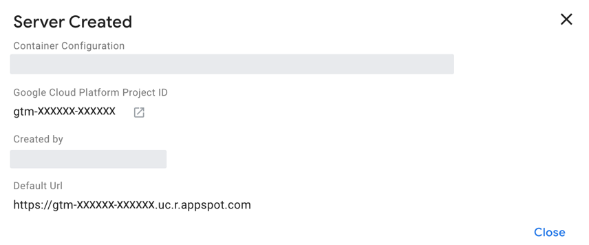 Setting up a new server container | Server-side tagging fundamentals ...