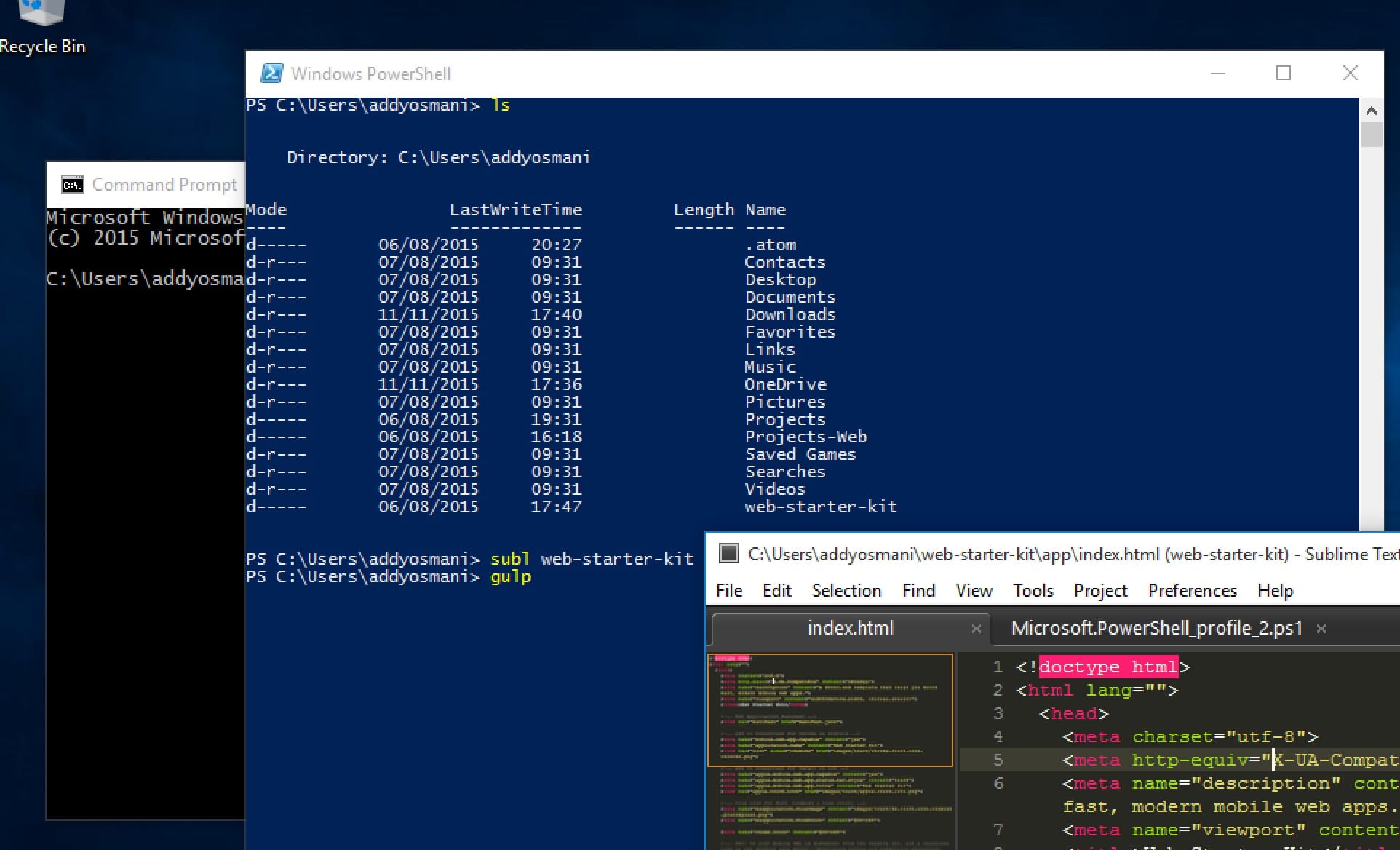 Windows Command line Tools Google Developers